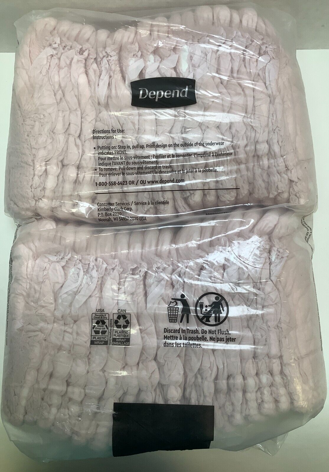 Depend Fresh Protection Women's Disposable Underwear Size Large, 36 Ct ...