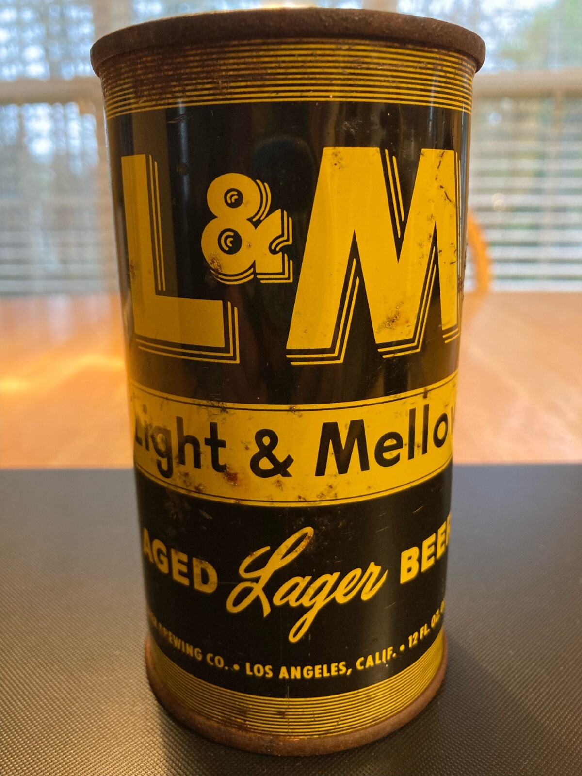 L & M (Light & Mellow) (Aged Lager) Beer, FT TO, Solid Empty Outdoor ...