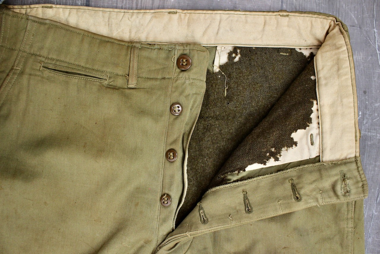 Mens WWII Us Army Kersey Wool Lined Field Pants Sz 33x31 40s Trousers ...