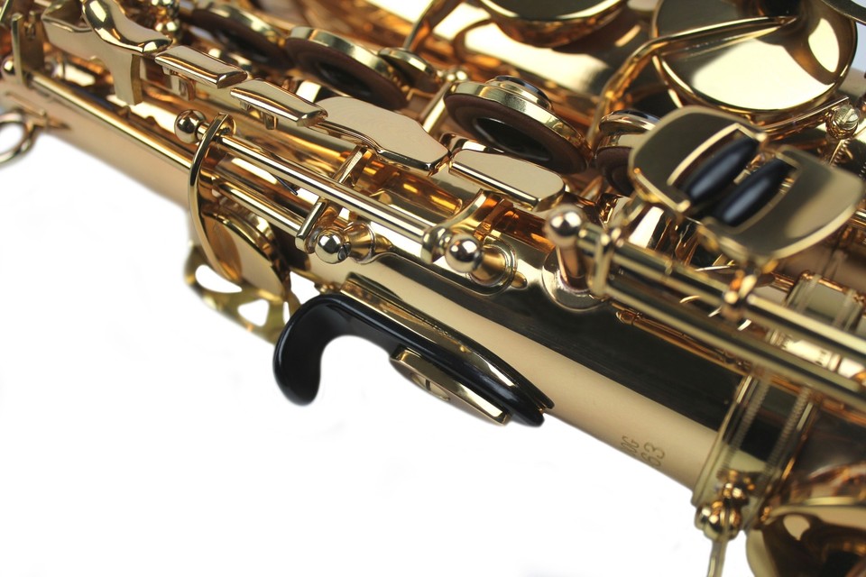 Professional ALTO SAXOPHONE Eb Sax 875 Model Gold Lacquer Real Black ...