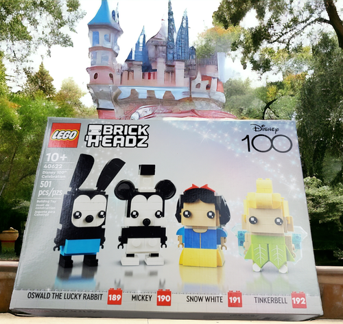 Lego Brick Headz Disney Set 40622 100th Celebration Mickey Snow White ...