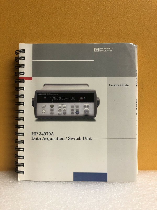 HP 34970-90011 34970A Data Acquisition/Switch Unit Service Guide | eBay