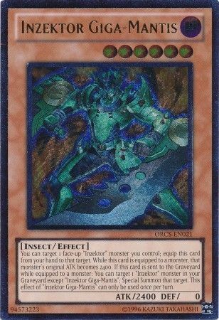 Ultimate Rare - Inzektor Giga-Mantis - ORCS-EN021 New Order of Chaos ...