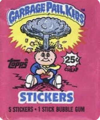 1985 GPK Garbage Pail Kids OS-1 USA 1st Series Empty Wax Pack Wrapper 1 ...