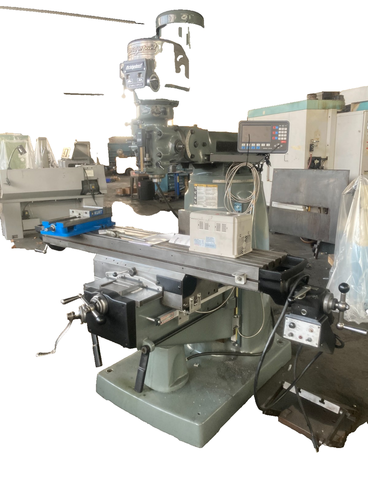 SERIES 2 BRIDGEPORT MILLING MACHINE DRO AUTO FEED TABLE QUILL | eBay