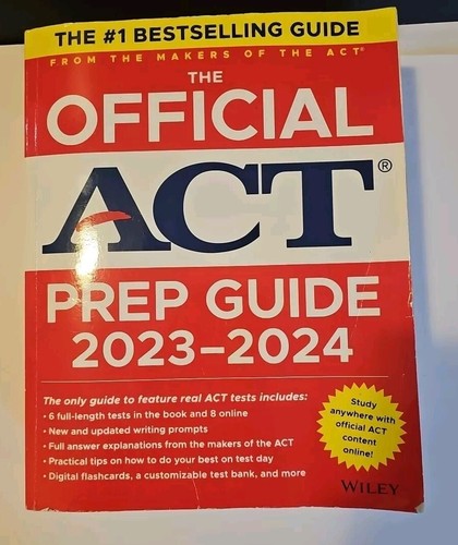 Official ACT Prep Guide 2023-2024 Book Study Guide College Pre-Owned | eBay