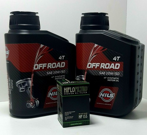 Set 2 Lt Service Nils Off Road 10W50 + Oil Filter HF 155 Beta 250 RR ...