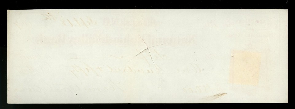 1869 National Mohawk Valley Bank , New York Bank Check + Scott R135 ...