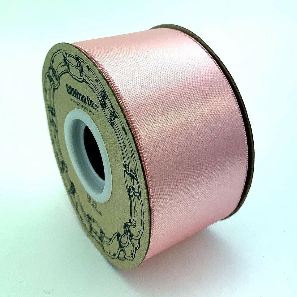 Light Pink Satin Fabric Ribbon - 2" x 50 Yards, Valentine's Day, Easter ...