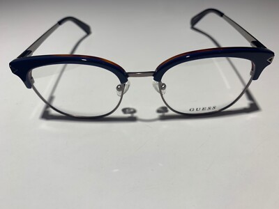 NEW AND AUTHENTIC Guess Eyeglasse GU1955 092 Navy/Havana/Gunmetal ...