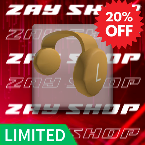 ROBLOX LIMITED | GOLD CLOCKWORK HEADPHONES | CHEAP AND CLEAN | eBay