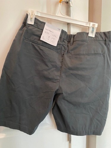 NEW!!! Goodfellow Mens Size 32 (9" Inseam) Charcoal Gray Flat Front ...