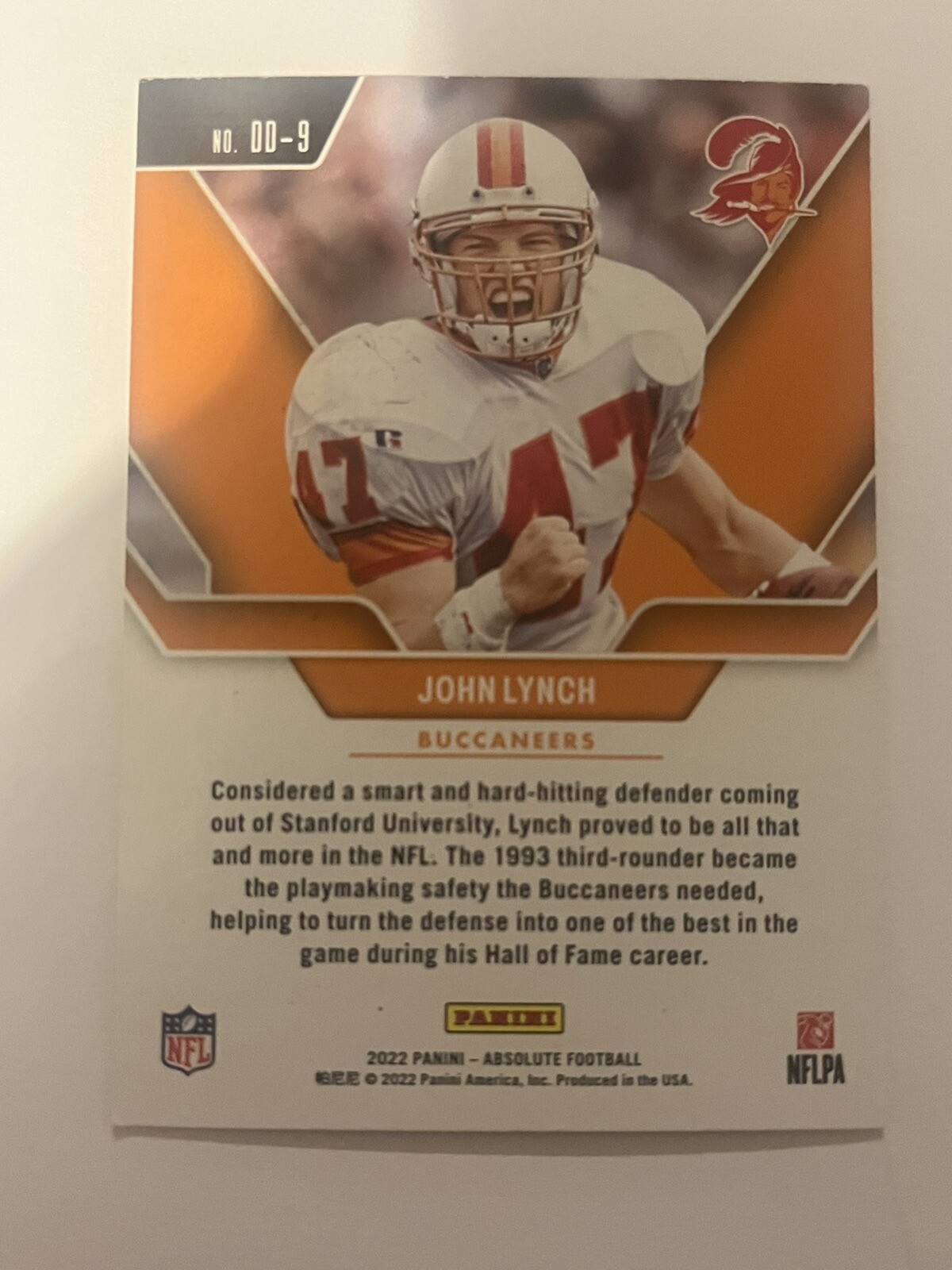 2022 Panini Absolute John Lynch Draft Diamonds #DD-9 Tampa Bay ...