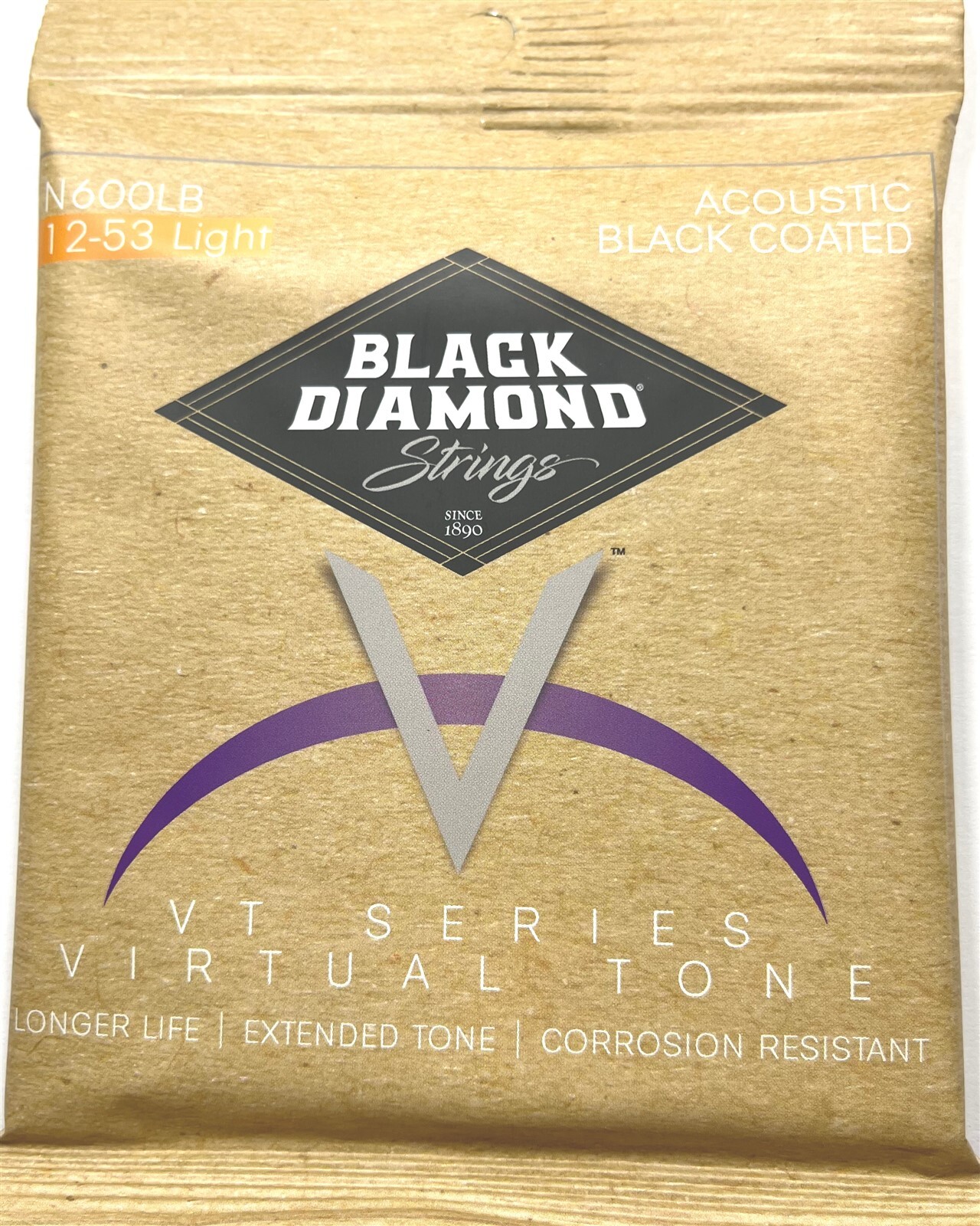 Black Diamond Guitar Strings 3 Sets Acoustic Light Black Coated 12-53 ...