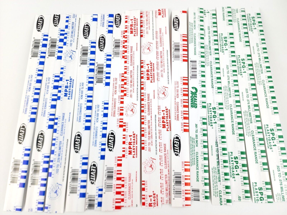 15pcs Plastigage Blue Red Green Main Rod Bearing Clearance Gauge ...