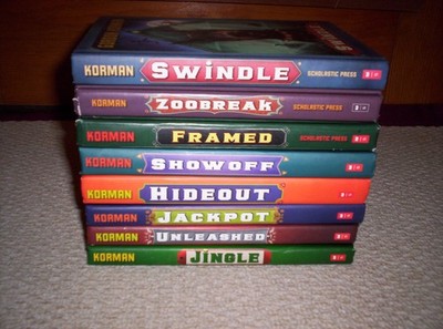 COMPLETE Set of 1-8 Gordon Korman SWINDLE Series-All HCs VG to Better ...