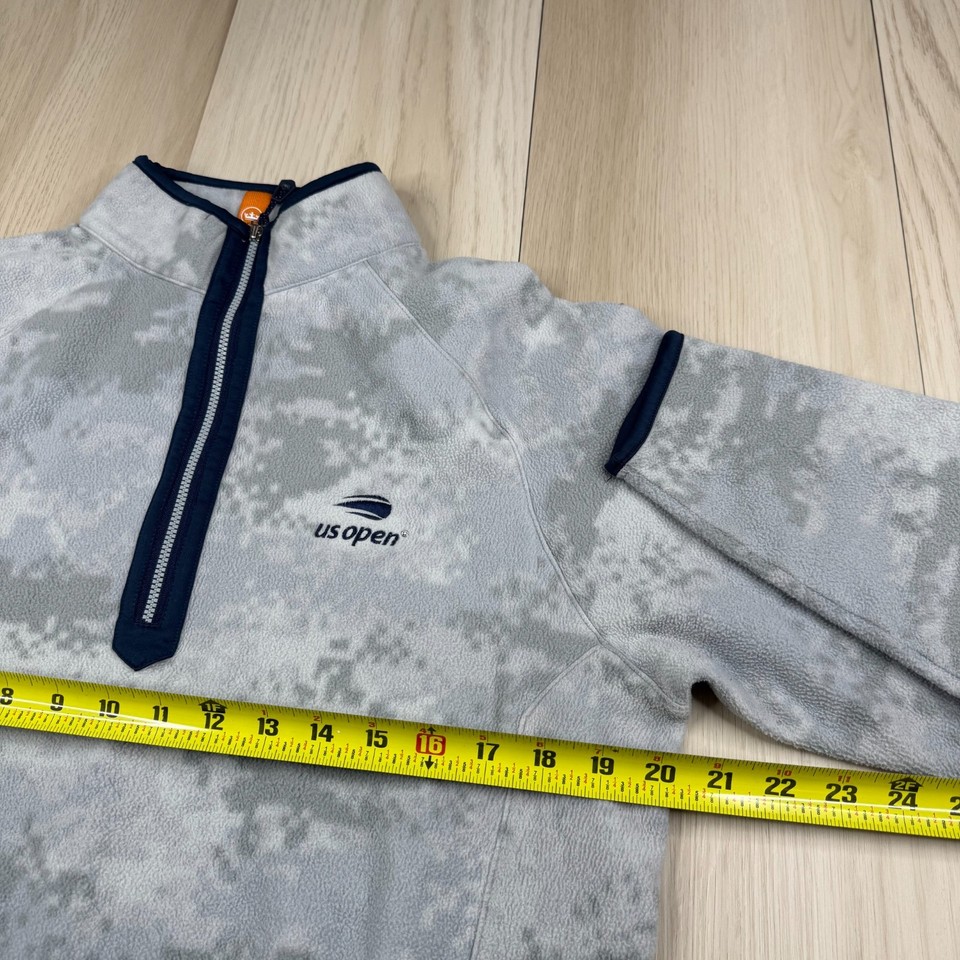 Peter Millar Mens Gray Digital Camouflage US Open 1/4-Zip Fleece ...