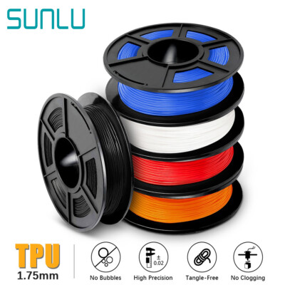 SUNLU 95A TPU 3D Printer Filament 1.75mm TPU 0.5KG/Roll Flexible TPU ...