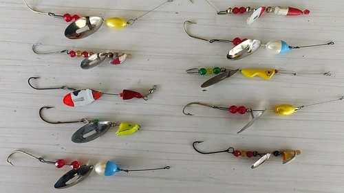 #665 Vintage Weight Forward Spinners,Unusual June Bug Blades (Lot of 10 ...