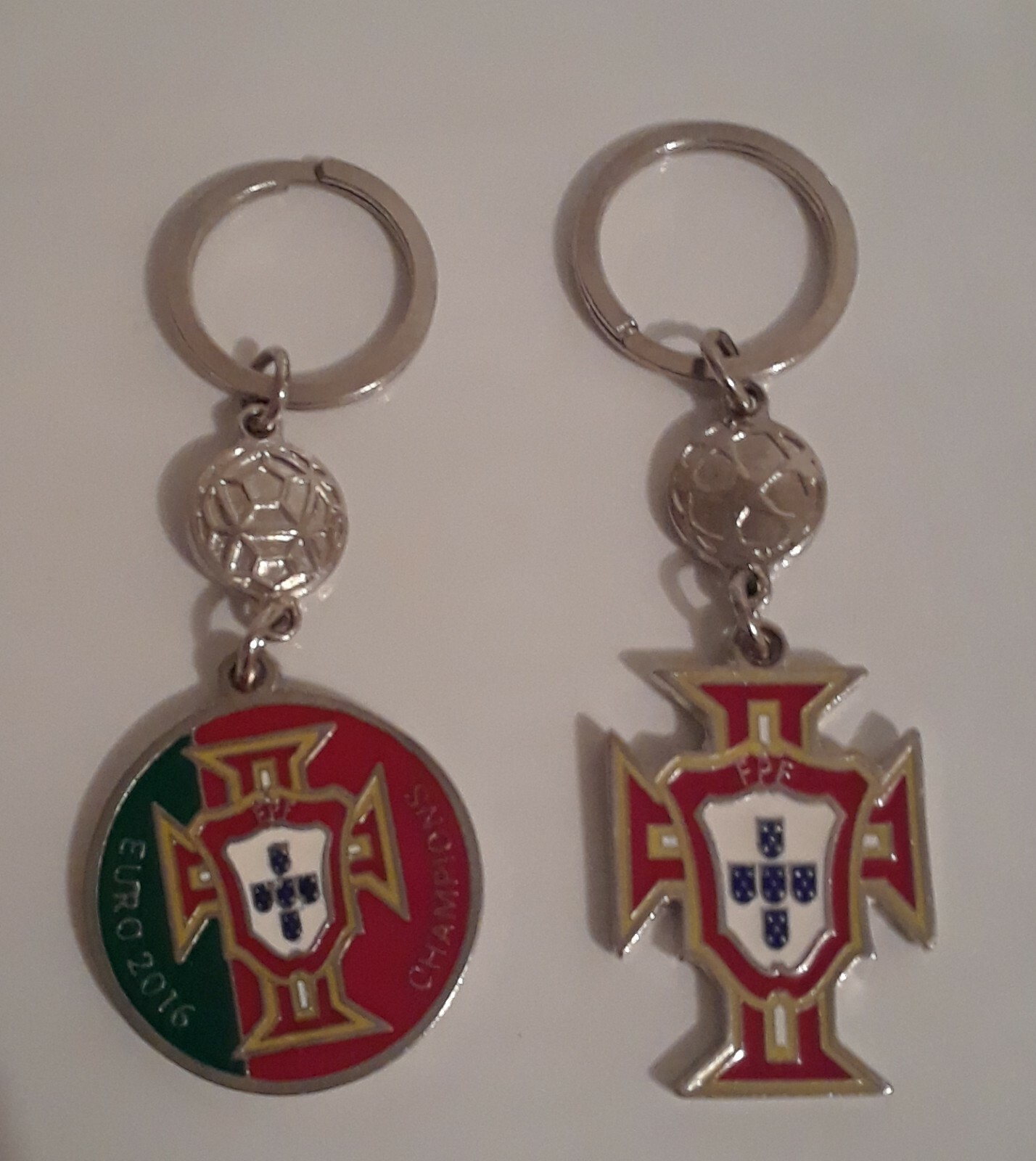 2 PORTUGAL KEYCHAINS - PORTUGUESE SOCCER FEDERATION | eBay