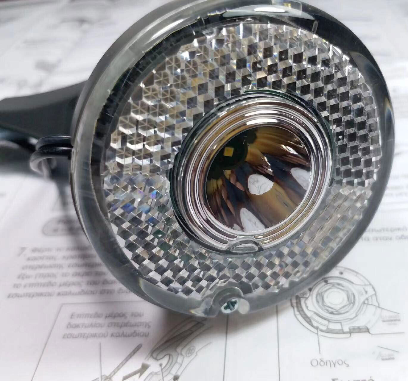 SHIMANO NEXUS LP-X101 LED Bike Front Head Light For HUB Dynamo Light ...