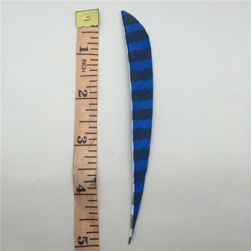 50pcs 3" 4" 5" Striped Sky Blue Archery Fletches Fletching Arrow ...