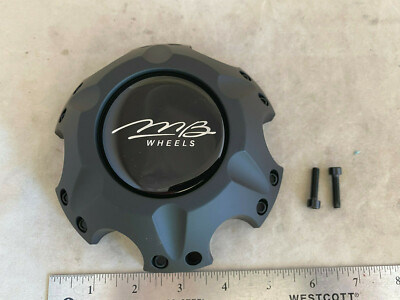 MB Motorsports VORTEX Wheels Black Wheel Rim Hub 6 Lug Cover Center Cap ...
