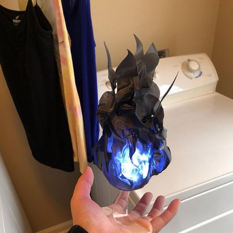 Halloween Floating Fireball Props Glowing Floating RED on Hands cosplay ...