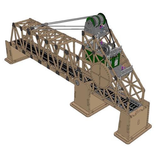 NEW PROSES Motorized, Working Drawbridge Kit for HO / OO Scale | eBay