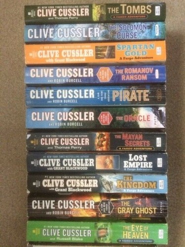 Fargo Adventure Complete Series 1-11 set Clive Cussler PB lot Pirate ...