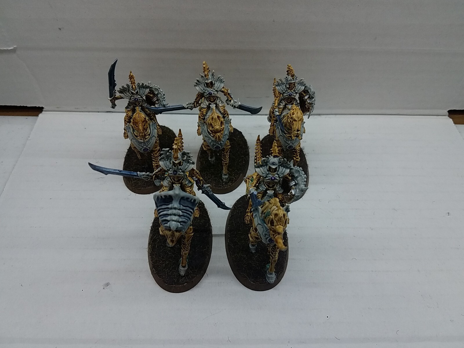 Warhammer AoS BONEREAPERS KAVALOS DEATHRIDERS X5 built and painted #5 ...