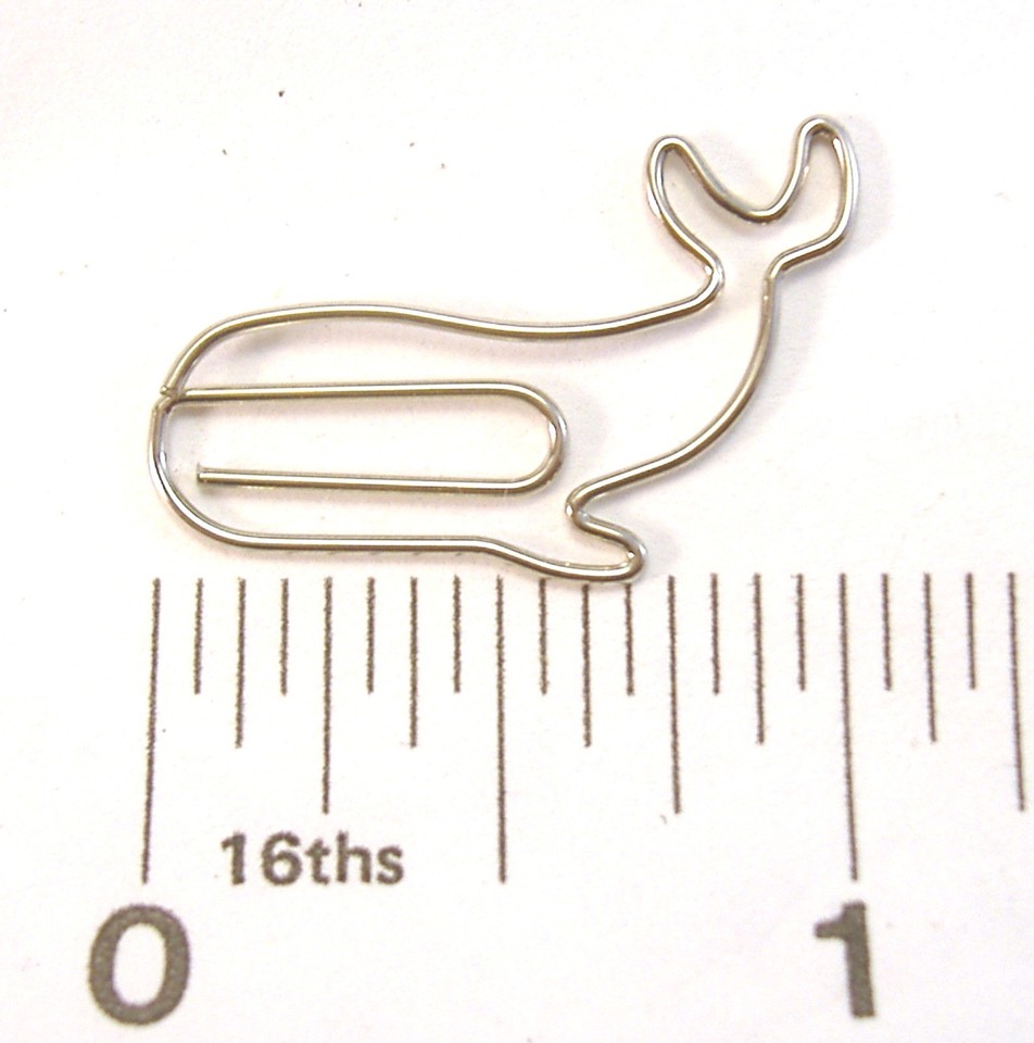 Paper clips Executive box 30 Midori D-Clip assorted animals METAL cat ...