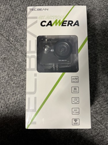TEC.BEAN 4K Action Camera 16MP WiFi Waterproof LCD Sports Camera, NEW ...