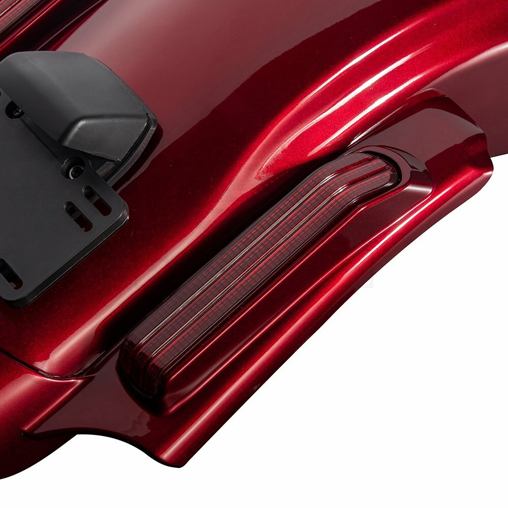 Velocity Red Sunglo CVO Rear Fender System Fit 14-20 Harley Street Road ...