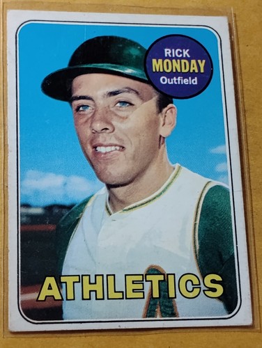 1969 Topps Baseball - #105 Rick Monday - Oakland Athletics Vg-Ex ...