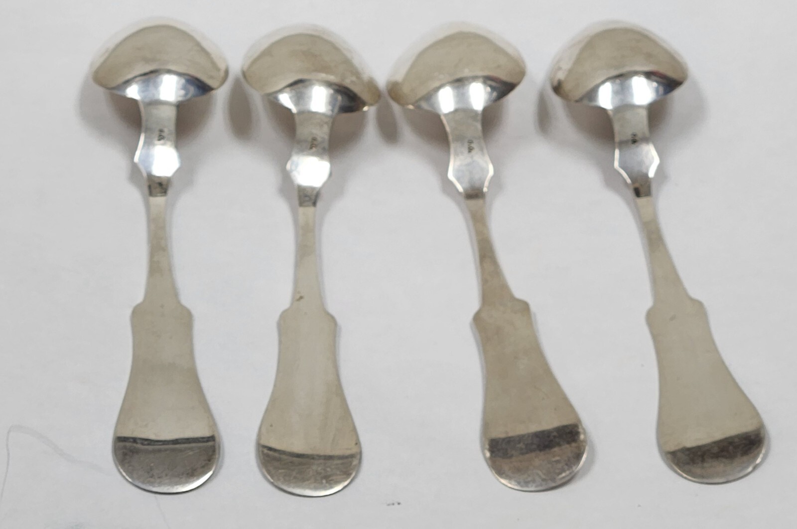 LOT OF 4 ANTIQUE COIN SILVER SPOONS FIDDLE SPOON LOT | eBay