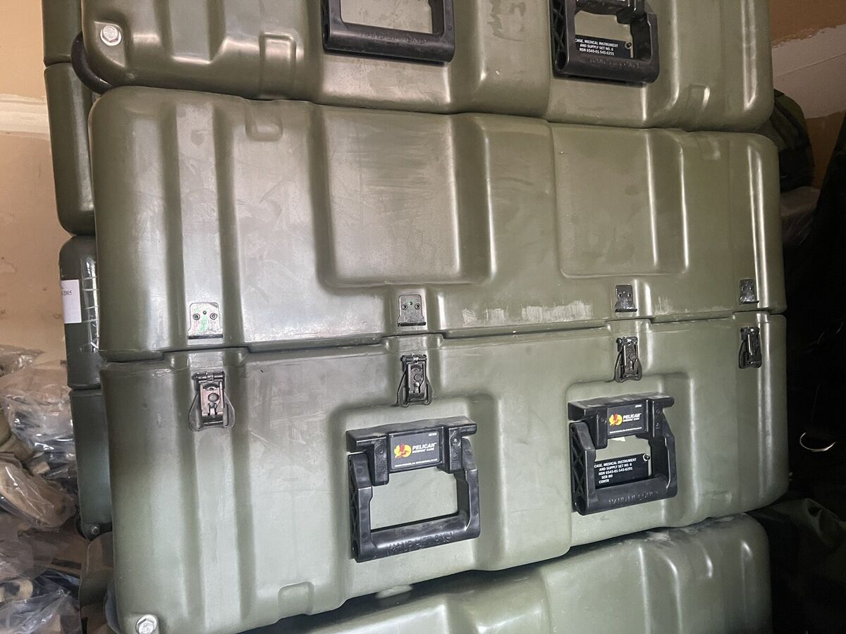 Case, Medical Instrument and Supply Pelican Hardigg Military Case, Medical Instrument and Supply Pelican Hardigg Military