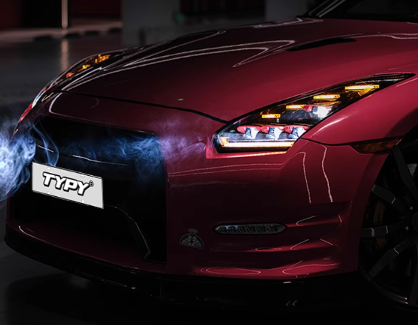 Pair For 2008-2023 Nissan GTR R35 LED Headlights Animation Front Lamps ...