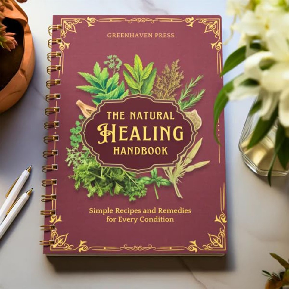 The Natural Healing Handbook,Spiral-Bound Guide For Herbal Remedies And ...