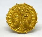 1252-1303 Ancient Medieval Florin 24K Gold and 18K Gold Ring Size 6 1/4 ...