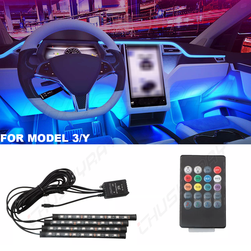 Waterproof RGB LED Under Car Tube Strip Underglow body Neon Light Kit ...