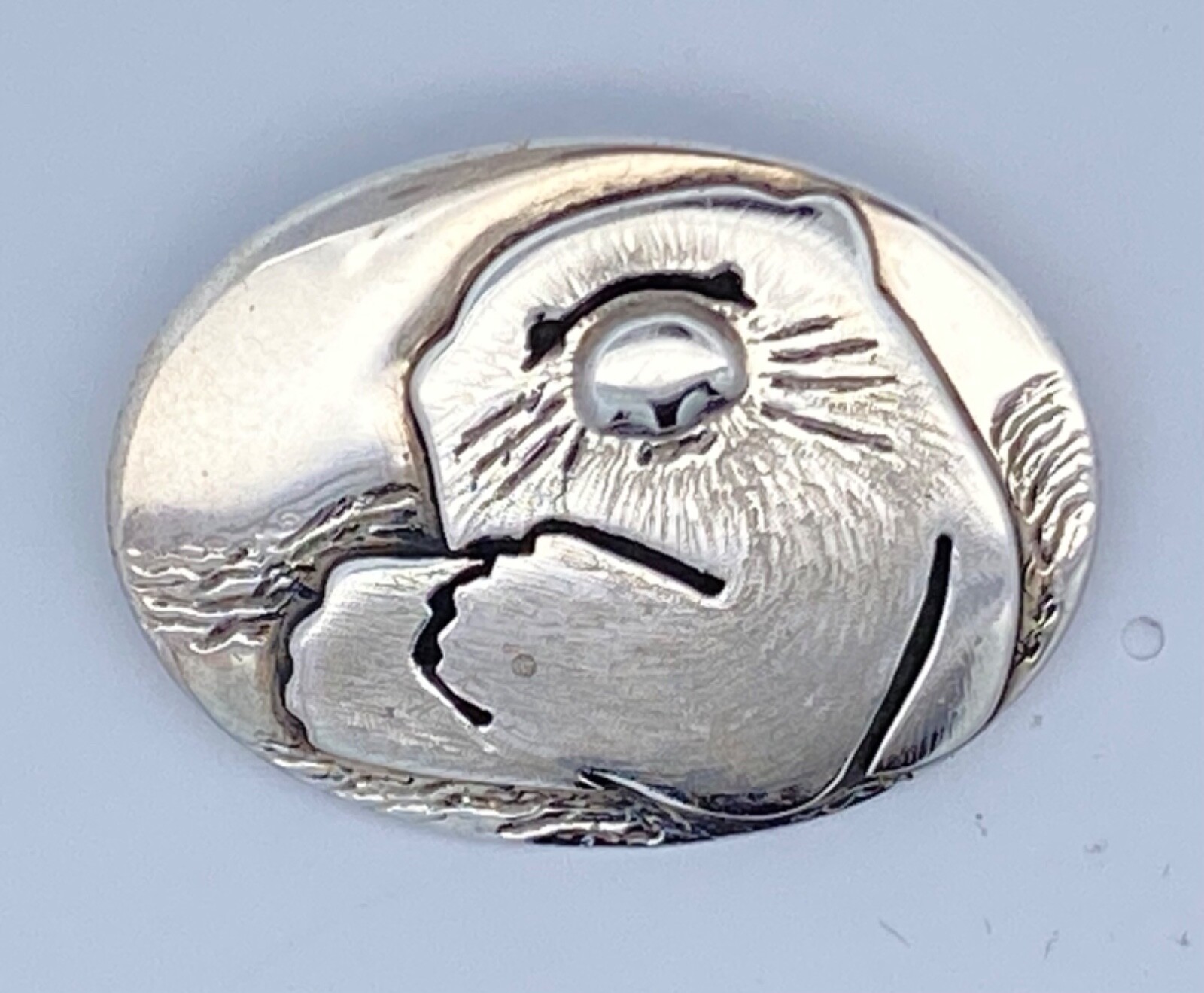 Beaver Silver Pendant “T” Signed #3170200 - Gem