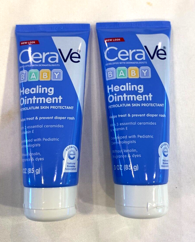 2 CeraVe Healing Ointment Baby Diaper Rash Cream Lanolin & Fragrance ...