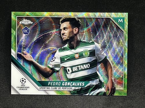 21-22 Topps Chrome Ucl Pedro Goncalves Sporting Rookie RC /99 Green ...
