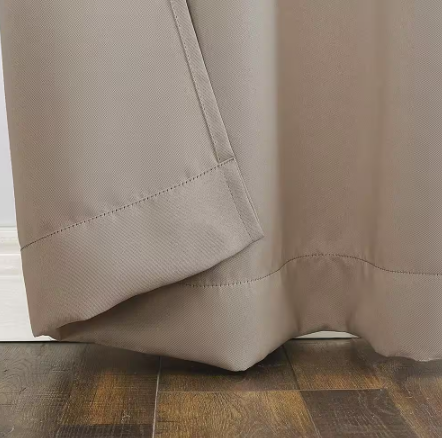 Sun Zero Stone Woven Thermal Blackout Window Curtain - 40 in. W x 95 in ...