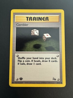 Gambler 60/62 1st Edition - Common - Fossil - Near Mint - US Seller ...