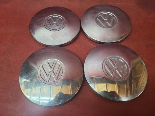 VW 1975-1984 MK1 Golf Jetta Rabbit Pickup Chrome Wheel Center Hub Caps ...