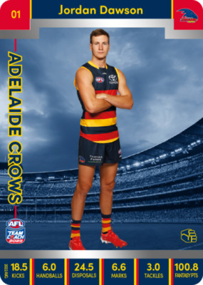 2023 AFL Teamcoach Silver Card #01 Jordan Dawson | eBay Australia