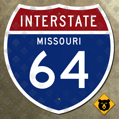 Missouri Interstate 64 highway road route sign St. Louis Wentzville ...