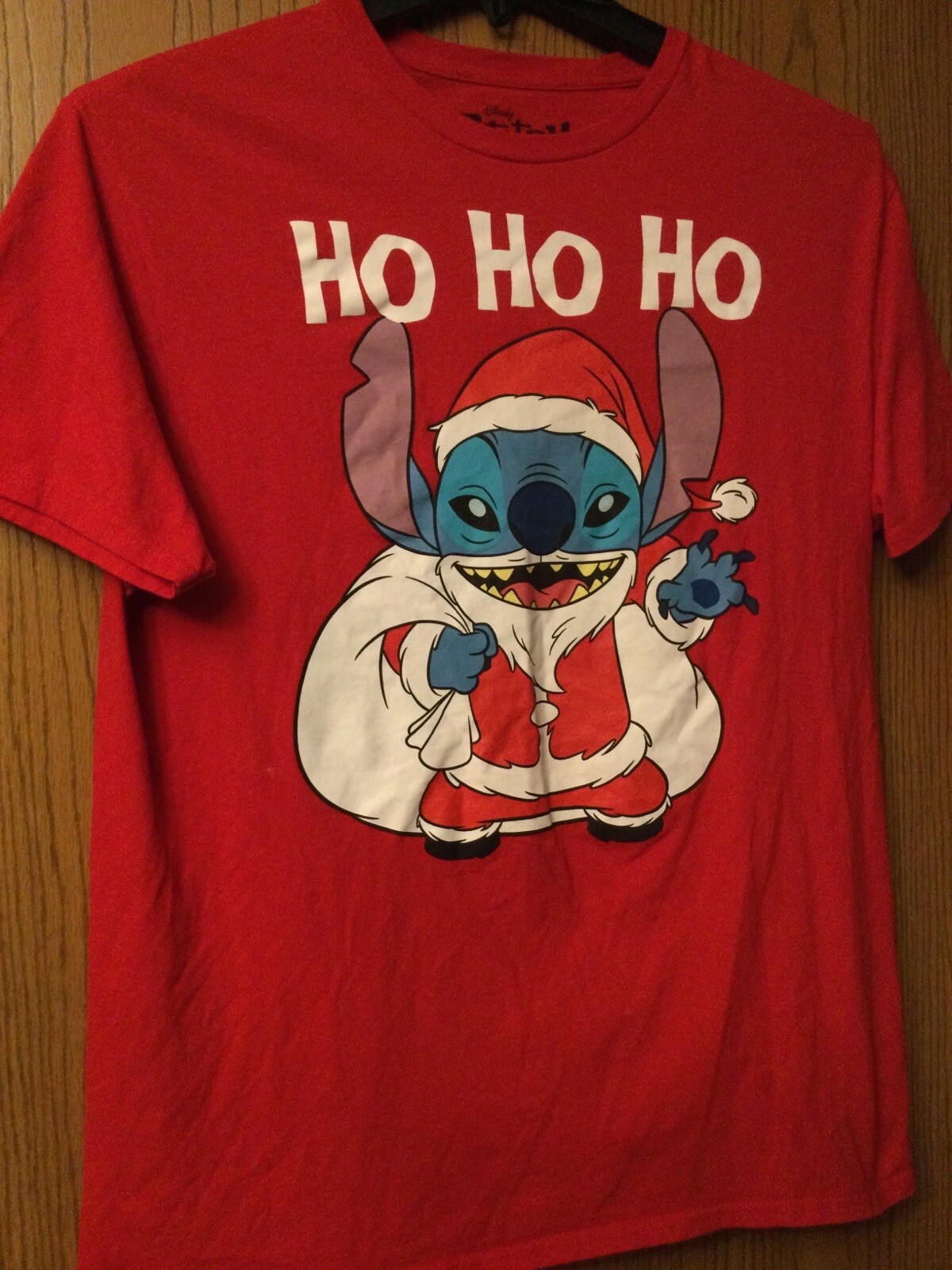 Stitch (Lilo & Stitch) - “Ho Ho Ho” - Red Disney Shir… - Gem